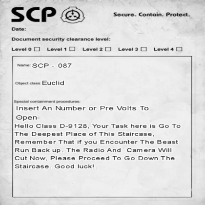 SCP document