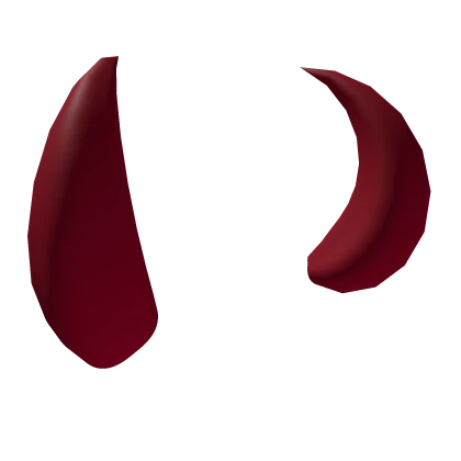 burgundy devil horns