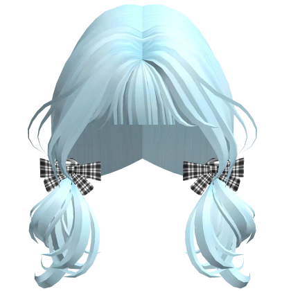 Blue Igari Harajuku Mori Kei Wispy Wavy Pigtails | Roblox Item - Rolimon's