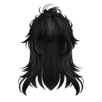 อะนิเมะสีดํา Half-Up ผม - Roblox