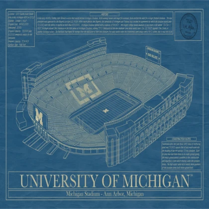 Michigan Stadium blueprint