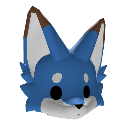 Zorro Kemono de Dibujos Animados Azul Oscuro - Roblox