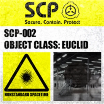 SCP 002 Containment Label