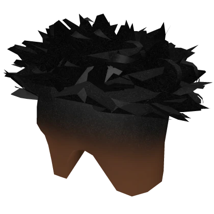 Messy Taper Fade [Black] | Roblox Item - Rolimon's