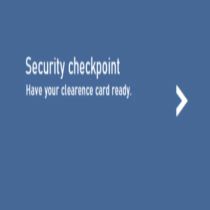 security checkpoint