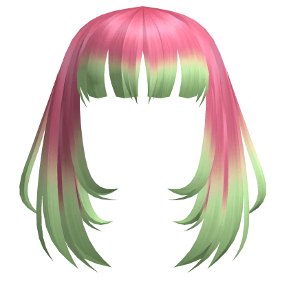 Framed Blunt Bangs in Watermelon | Roblox Item - Rolimon's