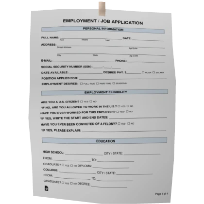 Job Application | Roblox Item - Rolimon's