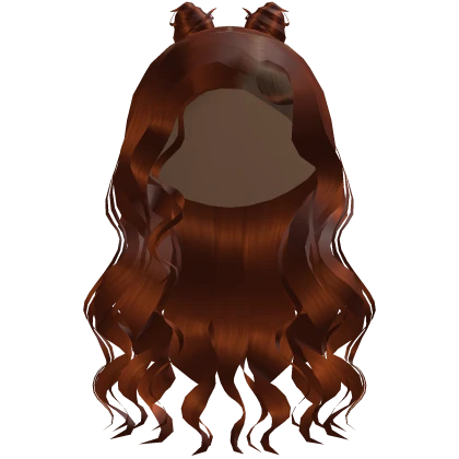 Curly Silky Ginger Side Part Hair W/ Tiny Buns | Roblox Item - Rolimon's