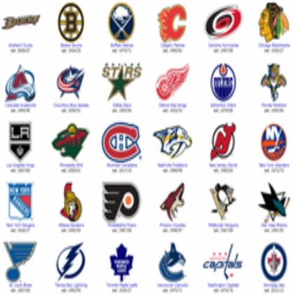 All 30 NHL Teams Logos