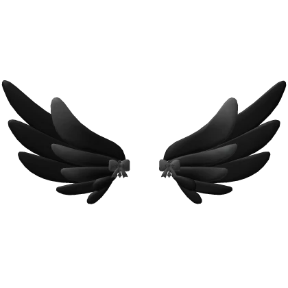 Black Fallen Angel Gothic Wings With Crosses | Roblox Item - Rolimon's