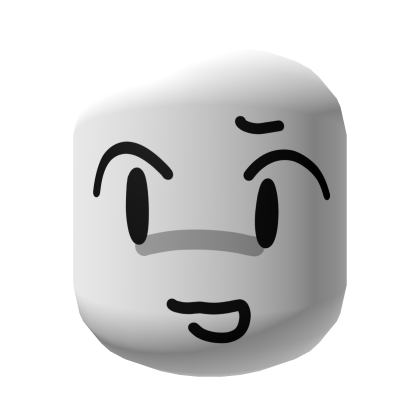 Cheerful Nervous Goober Face [White] - Roblox