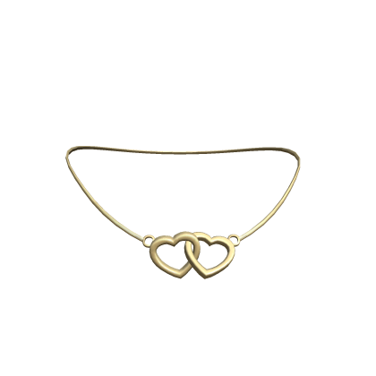 Collier cœur de la St Valentin en or - Roblox