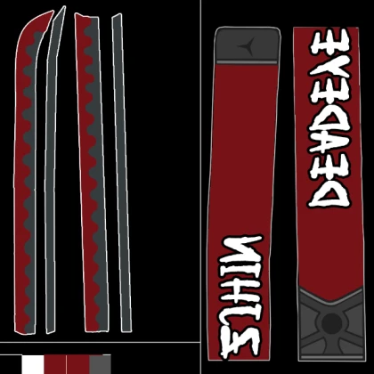Shindo Life Custom sword red