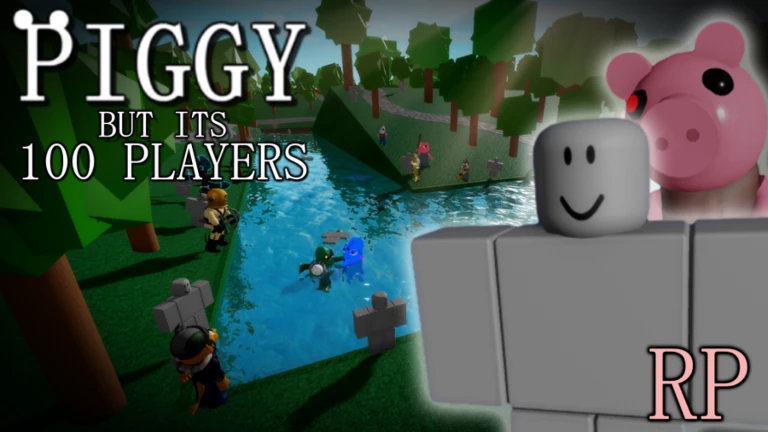 [ Invierno] Piggy But It's 100 Players - Roblox