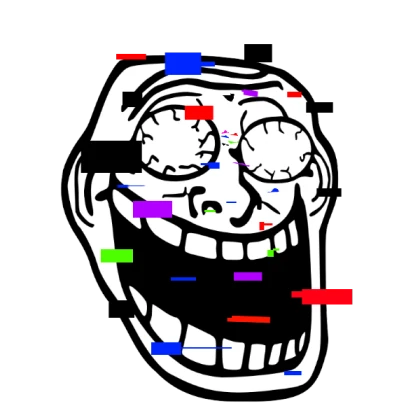 Pibby corrupted troll face