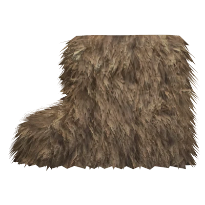 Fluffy Fur Boots - Left Shoe Accessory | Roblox Item - Rolimon's