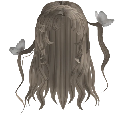 Ash Fairy long Hair with Butterfly | Roblox Item - Rolimon's