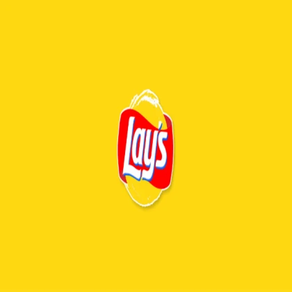 Lays Logo With Yellow Background