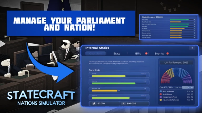 Statecraft: Simulador Político de Naciones | Juega en Roblox