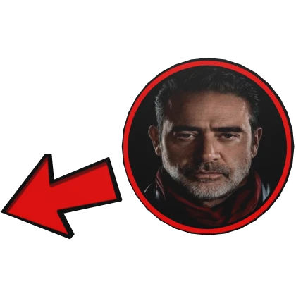 Negan Stare Pointing Meme Circle TWD Brainrot | Roblox Item - Rolimon's