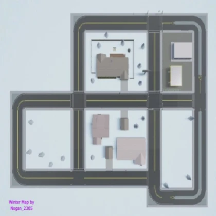 Town Debug Generic assets: winter map