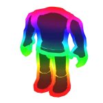 Rainbow R15 Outline Full-Avatar Aura John Bundle - Roblox