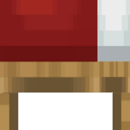 HD Minecraft Red Bed Side 2