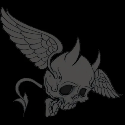 Pirate Skull flag black background