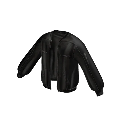 Black Leather Bomber Jacket | Roblox Item - Rolimon's