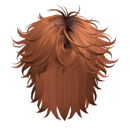 Ginger Messy Wavy Middle Part Mullet Hair | Roblox Item - Rolimon's