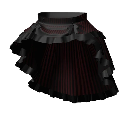 gothic victorian bustle skirt 3.0 red & black | Roblox Item - Rolimon's