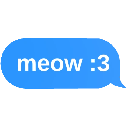 meow :3 text | Roblox Item - Rolimon's
