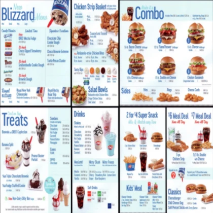 Dairy Queen Menu