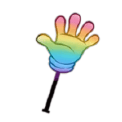 Huge Rainbow Slap Hand - Roblox