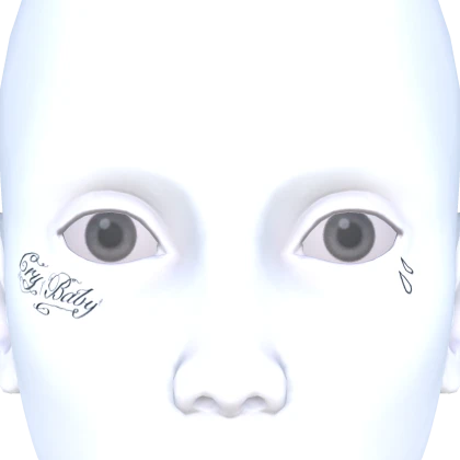 Crybaby Face Tattoo | Roblox Item - Rolimon's