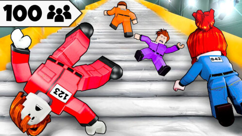 100 Pemain Slippery Stairs [Baru] - Roblox