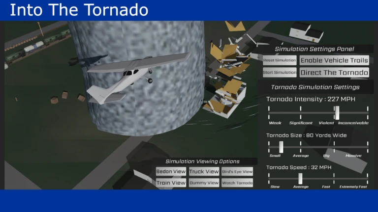 Simulador de Tornado: Hacia el Tornado. (InDev) - Roblox