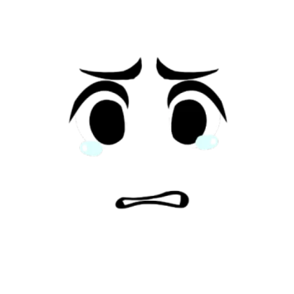 Disappointed face w/cry -2