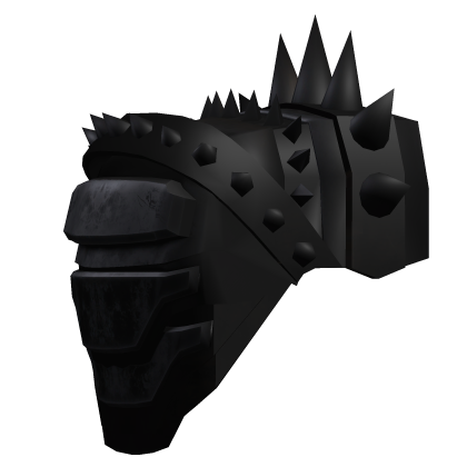 Hombro izquierdo Medieval Spikey Armor Black Iron - Roblox