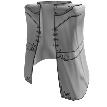 ♾️ White and black noble monarch coat (PBR) | Roblox Item - Rolimon's