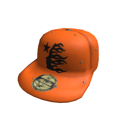 Orange Hellstar Fitted Cap | Roblox Item - Rolimon's