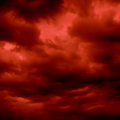 ominous red sky