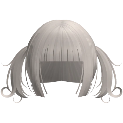 ノ♡ baby cat pigtails in light ash | Roblox Item - Rolimon's