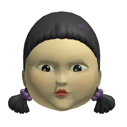 인형 Squid Game Young-hee 얼굴 가면 - Roblox