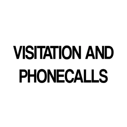 Visitation sign - PRISON/JAIL