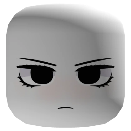 Angry Flustered Lashes Face - White | Roblox Item - Rolimon's