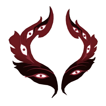 Ronova dark red wings with EYES | Genshin Impact + | Roblox Item ...