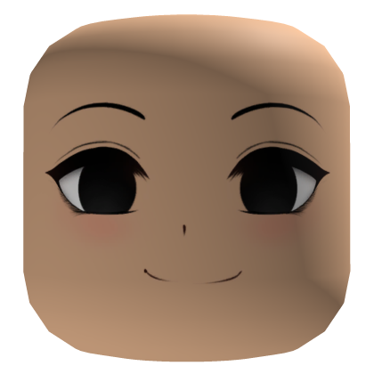 Rosto bonito e carinhoso de pele clara - Roblox