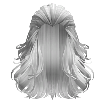 Rambut Gelombang Penyihir Kekacauan Putih - Roblox