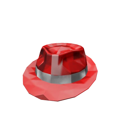Red Sparkle Time Fedora